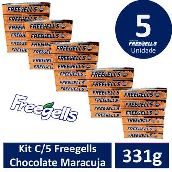 Kit C/5 Freegells Chocolate Maracuja 331g - Chocolate / Barra de ...