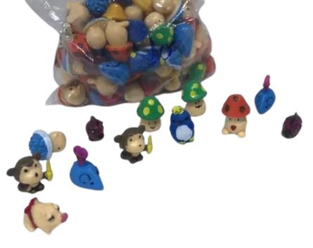 Kit c/ 50 Miniaturas Jardim Mágico Sortidos - Spintronic - Baldinho de ...