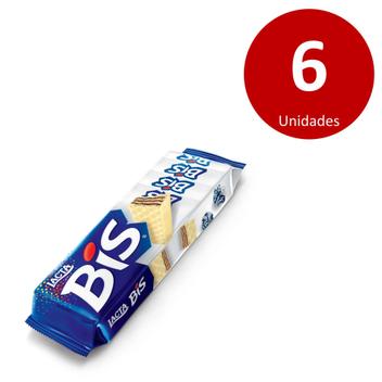 Kit C/6 Caixas Chocolate Bis Lacta 100g - Branco - Bis - Magazine Luiza
