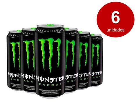 Kit C/ 6 Monster Energy Pack Energético 473ml (sabores) - Bebida ...
