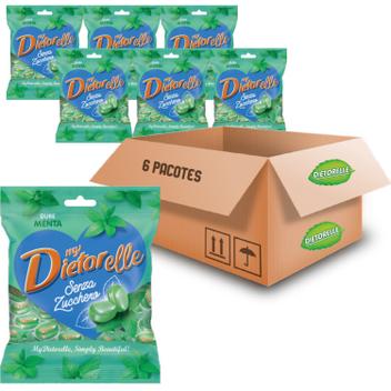 Kit c/ 6pct Bala de Menta Dura Sem Açucar DIETORELLE 70g - Balas ...