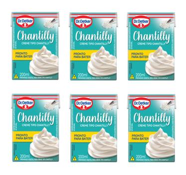Kit c/ 6un Chantilly 200ml - Dr Oetker - Dr. Oetker - Chantilly ...