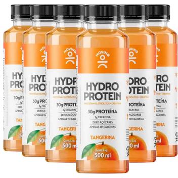 Kit c/ 6und Bebida MOVING Hydro Protein Tangerina 500ml - Bebidas ...