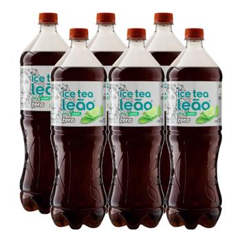 Kit c/ 6und Chá Preto Ice Tea Limão Leão Zero Garrafa 1,5L - Chá ...
