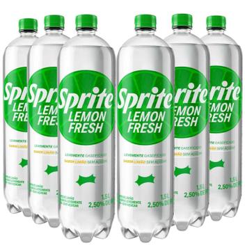 Kit c/ 6und Refrigerante SPRITE Fresh Limão 1,5L - Coca Cola ...
