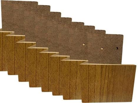 Kit c/8 pes de madeira cinamomo p/ guarda-roupa - D'DORO - Pés para ...