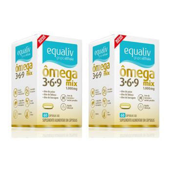 Kit C2 Ômega 3 Mix (3,6 e 9) Suplemento C60 - Equaliv - Equaliv Pharma ...