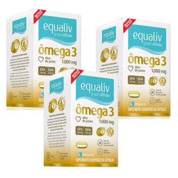 Kit C3 Suplemento Ômega 3 1.000mg DHA 360mg C180 - Equaliv - Equaliv ...