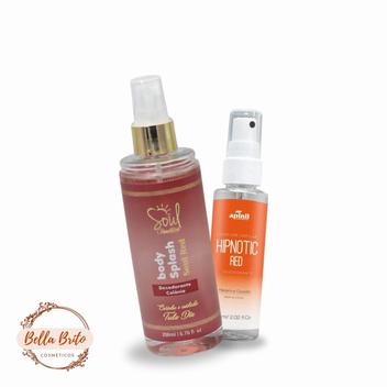 Kit cabelo e corpo perfume capilar hipnotic red body splash soul red ...