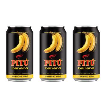 Kit Cachaça Pitu Banana Lata 350ml - Cachaça - Magazine Luiza