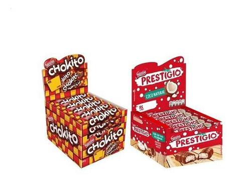 Kit Caixa Chokito 960g + Prestigio 990g - Nestlé - Chocolate / Barra de ...