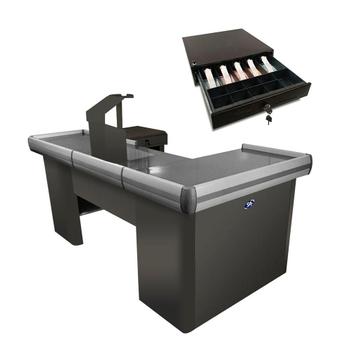 KIT - Caixa Supermercado Empacotador Check-out 2m Recorte + Caixa ...