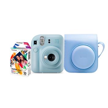 Kit câmera Instantânea Fujifilm instax mini 12 AZUL CANDY + bolsa ...