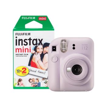 KIT Câmera Instantânea Instax Mini 12 LILÁS + Filme 20 Fotos - Câmeras ...