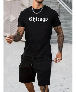 Kit Camiseta + Short Moletom Conjunto Chicago City - NoBrand - Outros ...