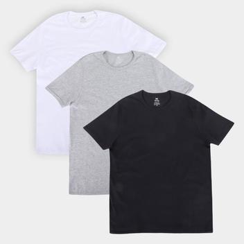 Kit Camisetas Hering Básicas Com 3 Peças Masculinas - Camiseta ...