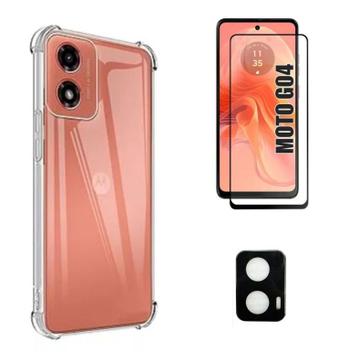 Kit Capa Capinha Transparente + Película 3D de Vidro + Película de ...