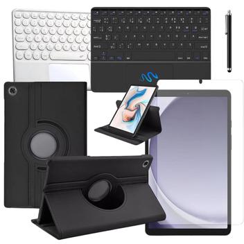 Kit Capa Com Teclado + Película De Vidro + Caneta Touch Para Tablet ...