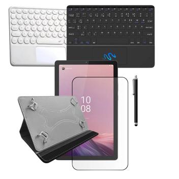 Kit Capa Com Teclado + Película Hydrogel + Caneta Para Tablet Le-novo ...