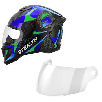 Kit Capacete Fechado Pro Tork Stealth Concept + Viseira Cristal ...