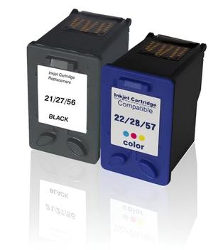 Kit Cartucho Para HP D1330 21 e 22 compatível - Toner Vale - Cartucho ...