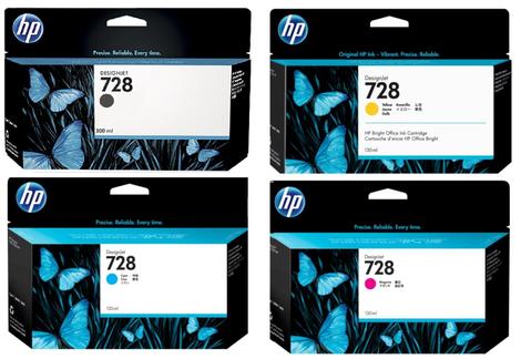 Kit cartuchos de tinta HP 728 para Plotter HP T730 e T830 - Cartucho de ...