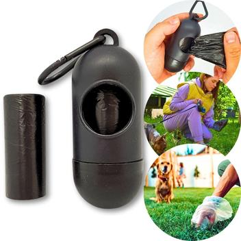 Kit Cata Caca 2 Rolos Refil e Dispenser Cachorro Gato Pet - Fluffie ...