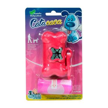 Kit Cata Caca Para Cães Rosa - Prático e Fácil - Savana Pet - Higiene ...
