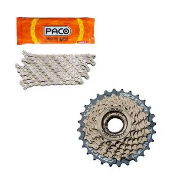 Kit Catraca 7V SUNRUN Corrente 7V PACO - Sun Run Paco - Cassete de ...