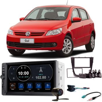 Kit Central Multimídia Gol G5 sem vidro elétrico Evolve TV MP5 TV Digital 7 pol GP345 + Moldura ...