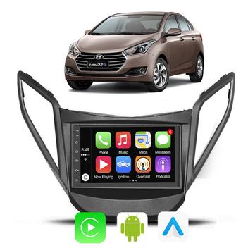 Kit Central Multimidia HB20 2012 2013 2014 2015 2016 2017 A 2019 7" Android-Auto/Carplay Voz ...