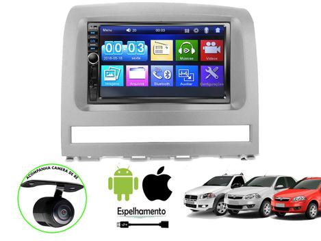 Kit Central Multimidia Palio Strada Siena Idea 05 até 12 Mp5 Bluetooth Espelhamento Usb Radio Fm ...