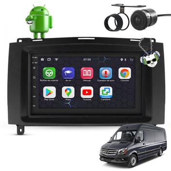 Kit Central Multimídia Sistema Android Espelhamento Usb Bluetooth Mercedes Sprinter 2013 2014 ...
