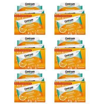 Kit Centrum Imunidade Efervescente Sabor Laranja Com 6 Caixas De 12 ...