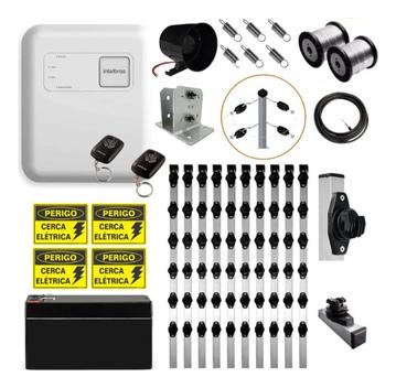 Kit Cerca Elétrica Completo com Central de Choque para 100 Metros ...