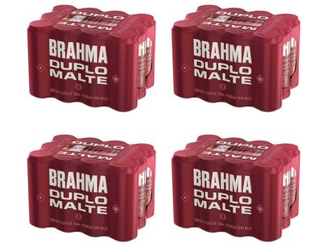 Kit Cerveja Brahma Duplo Malte Puro Malte - 48 Unidades Lata 350ml ...