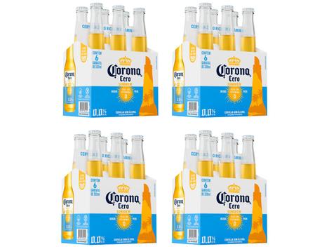 Kit Cerveja Corona Sunbrew Cero sem Álcool - 24 Unidades 330ml - Kit ...