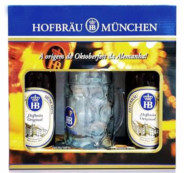 Kit Cerveja Hofbräu Hb 2 Cervejas 500Ml + Caneca 500Ml - Kit Cerveja ...