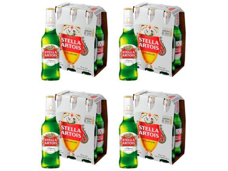 Kit Cerveja Stella Artois Puro Malte - Premium American Lager 24 ...
