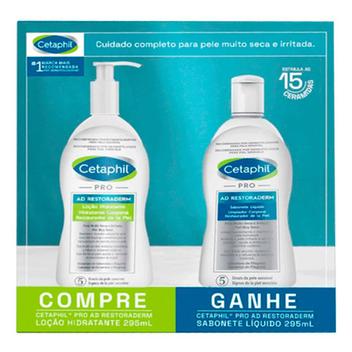 Kit Cetaphil Pro AD Restoraderm Loção Hidratante e Sabonete Líquido ...