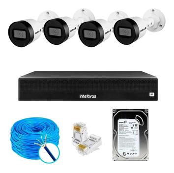 Kit Cftv 4 Câmeras Ip Intebras Vipc 1230 Nvd Intelbras 1408 1tb ...