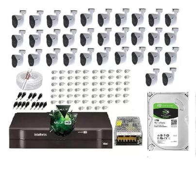 Kit Cftv Dvr 32 Canais Intelbras 1132 Ahd 32 Camera 720p - Intelbras ...