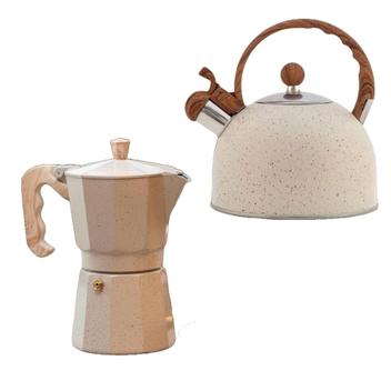 Kit Chaleira + Cafeteira Mimo - Vanilla - Mimmo - Cafeteira Italiana ...