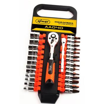 Kit chave catraca 28 peças knup - Chave Manual - Magazine Luiza