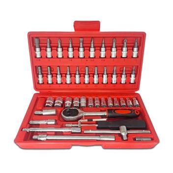 Kit Chave Catraca 46 Peças Profissional - oba mix - Kit Ferramentas ...