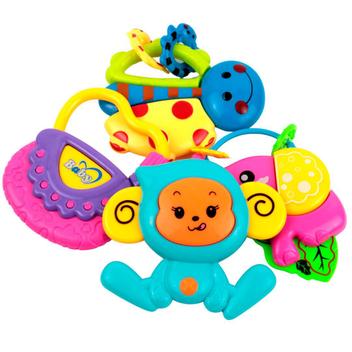 kit Chocalho Atividade Forma Textura Bebê Infantil 4 Unidade ...