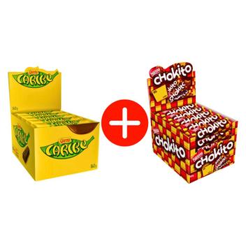 Kit Chocolate Caribe + Chokito NESTLÉ 2 Caixas C/ 30un Cada - Chocolate ...