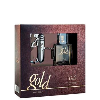 Kit Ciclo Gold Masculino - Deo Colônia 50ml + Canivete - Kit de Perfume ...