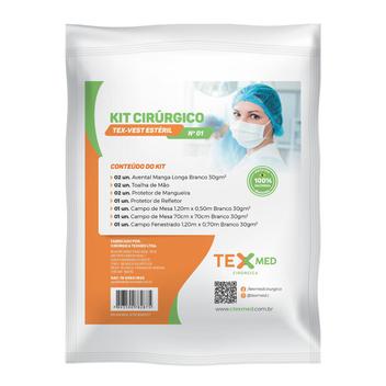 Kit Cirúrgico Estéril 30 Grs. Tex-vest Pério / Hospitalar - TEXMED - Equipamento Médico e ...