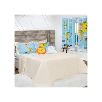 Kit Cobre Leito Infantil Casal 300 Fios Kids Cama Box Dupla Face c ...